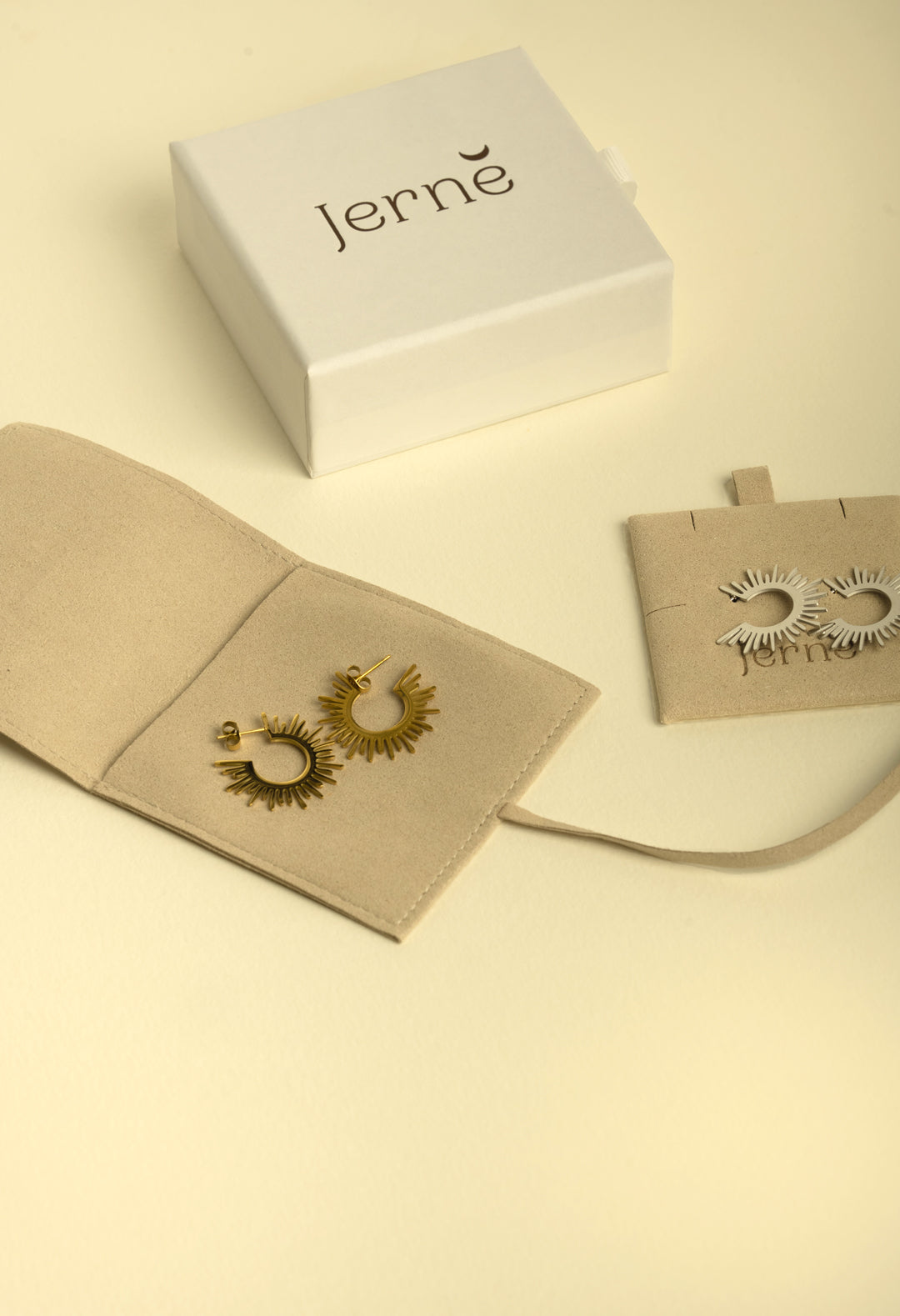 Earrings | Gold Coated Stainless Steel Earrings | Huggies – Jerne by Jodie